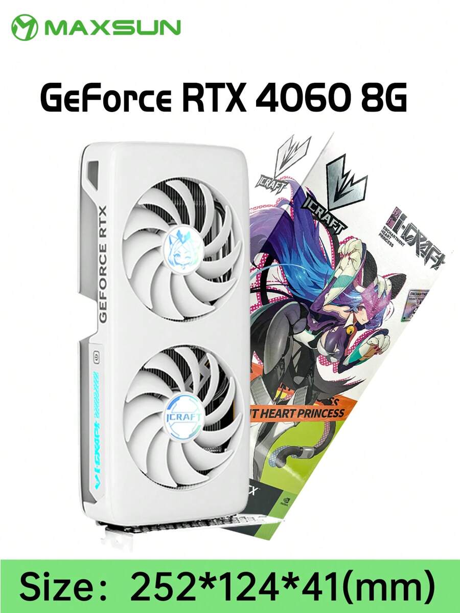 MAXSUN Graphics Cards RTX 4060 ICraft OC8G GDDR6 GPU 128bit PCI Express ...