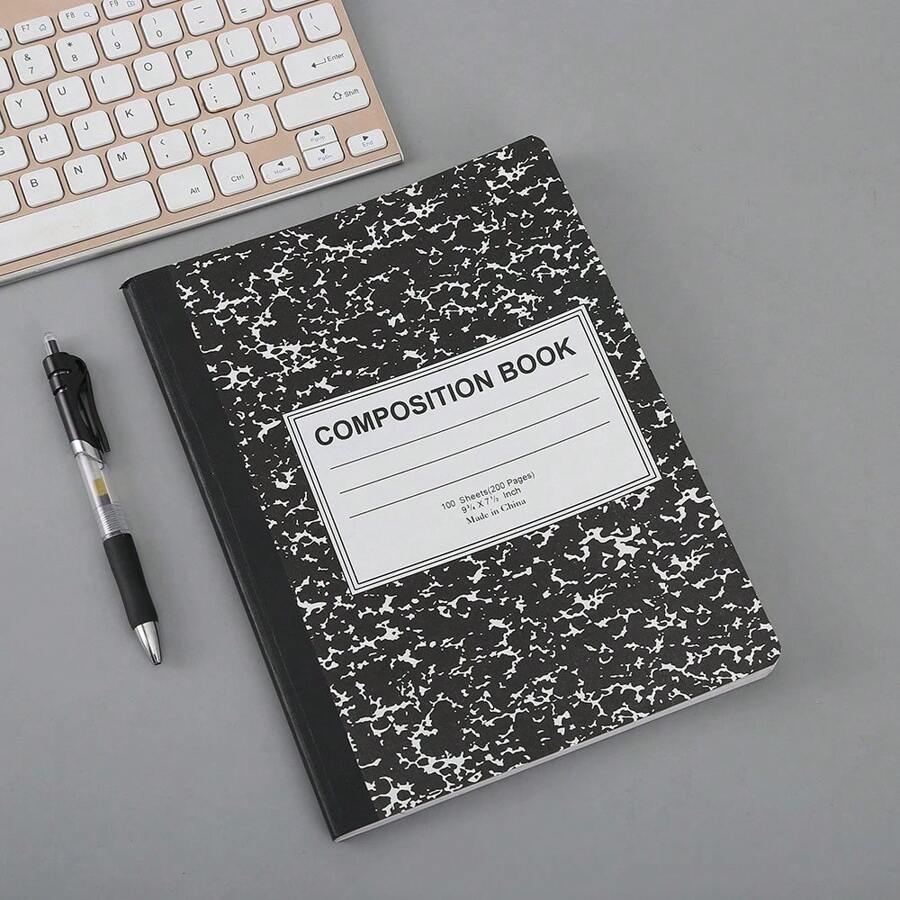 B5 Composition Book Notebook 100 Sheets 200 Pages Line Dairy Book ...
