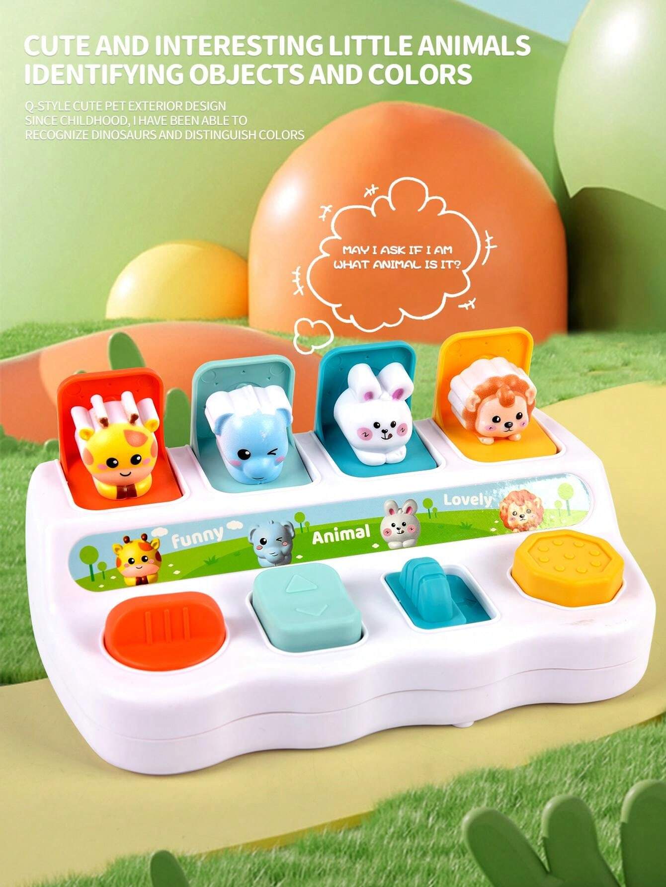 A Piece Of Children's Peek-A-Boo Switch Early Education Toy Cognitive ...