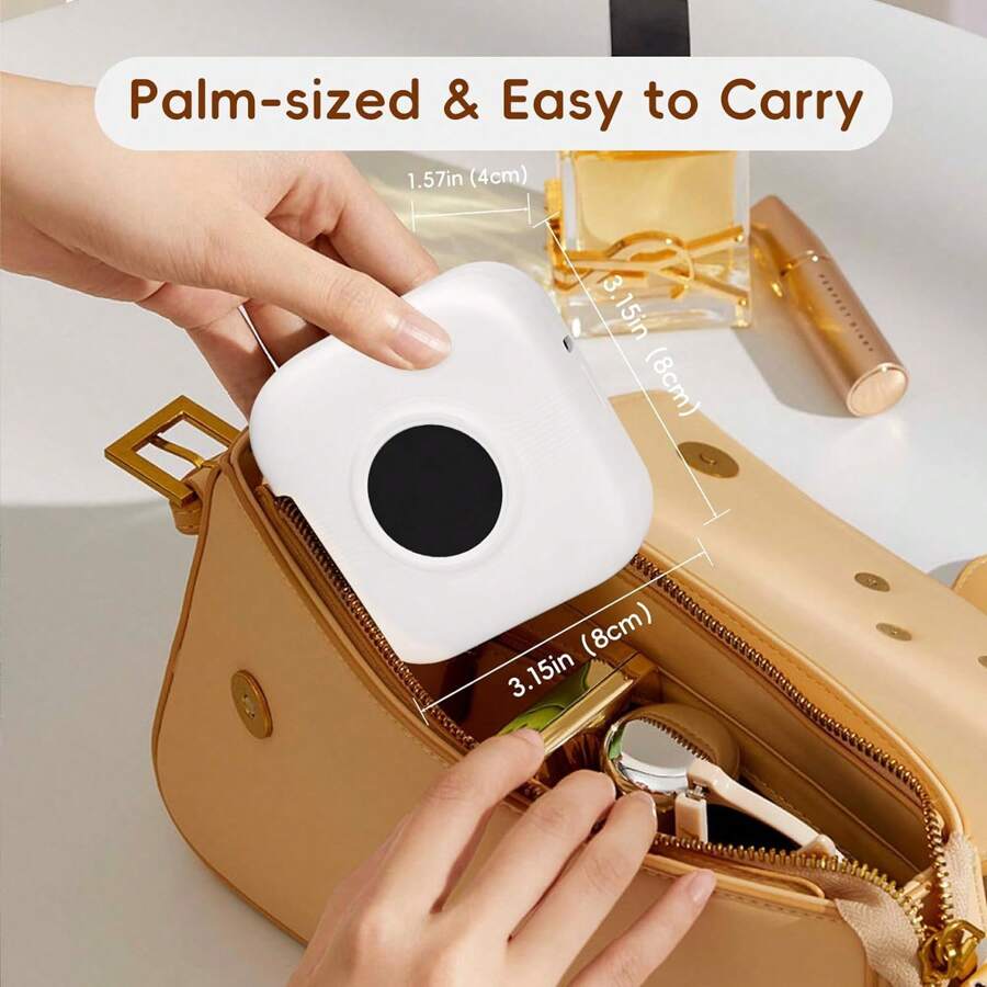 Pocket Printer Mini Inkless Sticker Printer A8 Wireless Photo Printer ...