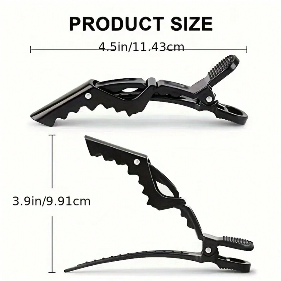 5-Pcs Multi-Color Crocodile Hair Sectioning Clips - Non-Slip Grip, Easy ...