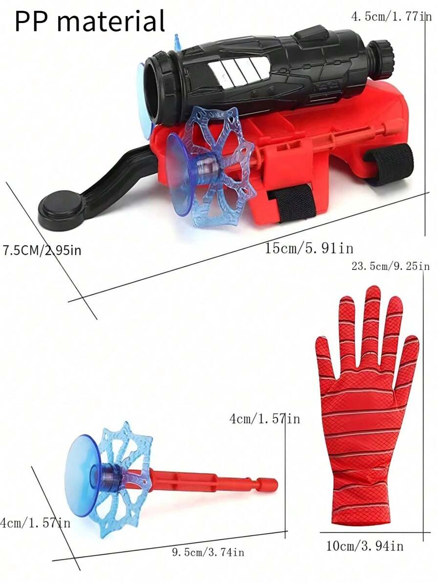 1PC PP Material Red Hero Spider Web Shooting Fun Game, Soft Bullet ...