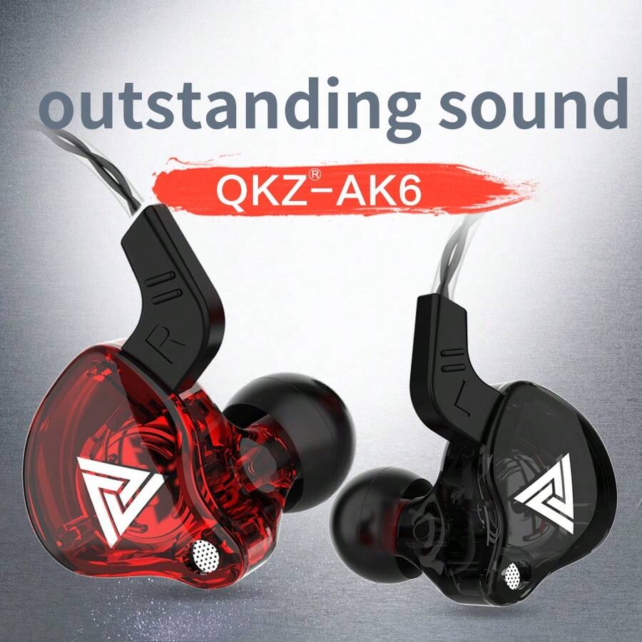 Original QKZ AK6 Pro EDX Pro 1DD Dynamische Ohrhörer, HiFi Bass Ohrstöpsel In-Ear Monitore mit ...