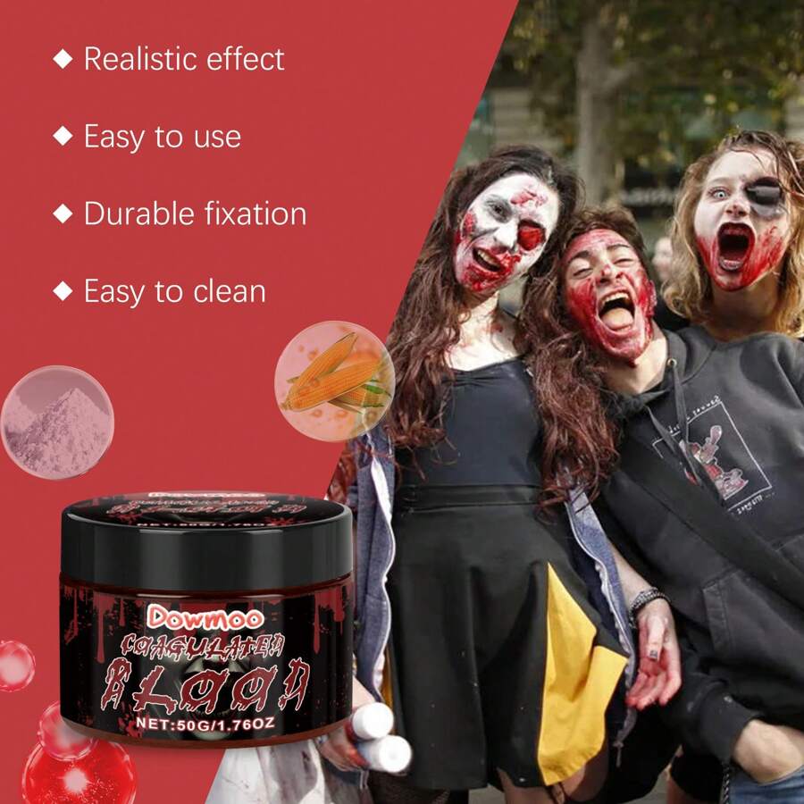 Fake Vampire Blood Gel - Washable Realistic Vampire Zombie Blood Horror ...