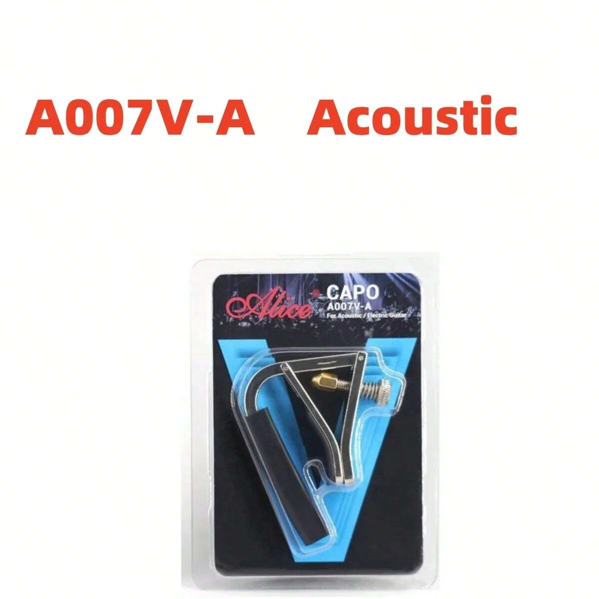 Alice A007V-C Metal Screw On Adjustable Guitar Capo For Acoustic ...