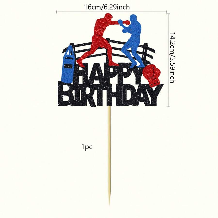 Boxing Cake Topper Bout Pugilist Infighter Beat Boxing Platform ...