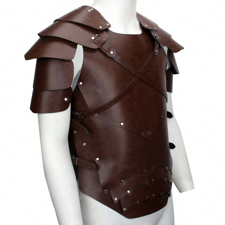 Cosplay Deluxe Medieval Chest Armor Viking Warrior Adjustable Leather ...