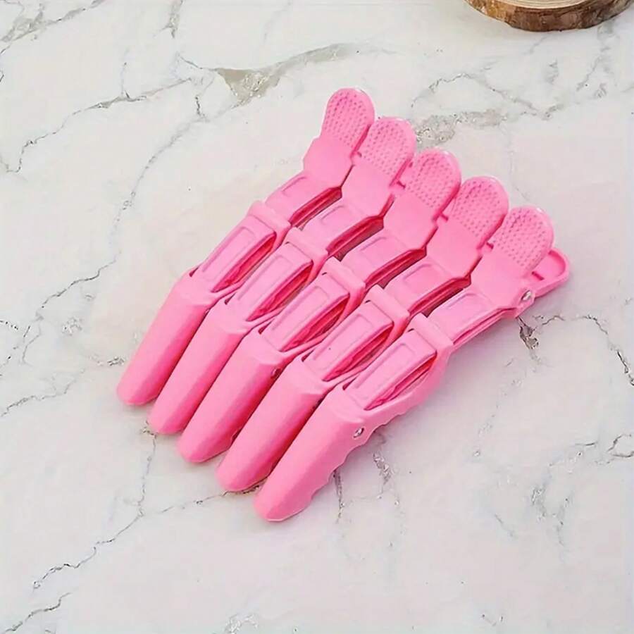 5-Pcs Multi-Color Crocodile Hair Sectioning Clips - Non-Slip Grip, Easy ...
