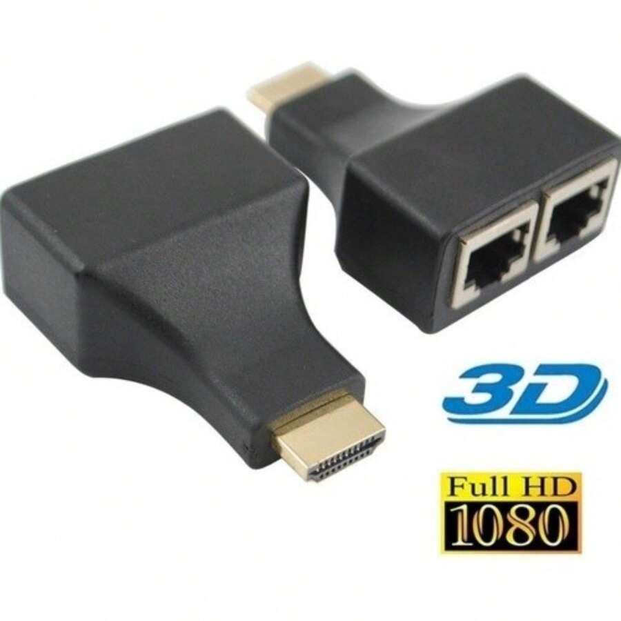 3d Extender 30 Meters Via Network Cable Utp Rj45 Cat5e/6 LE-5547 ...