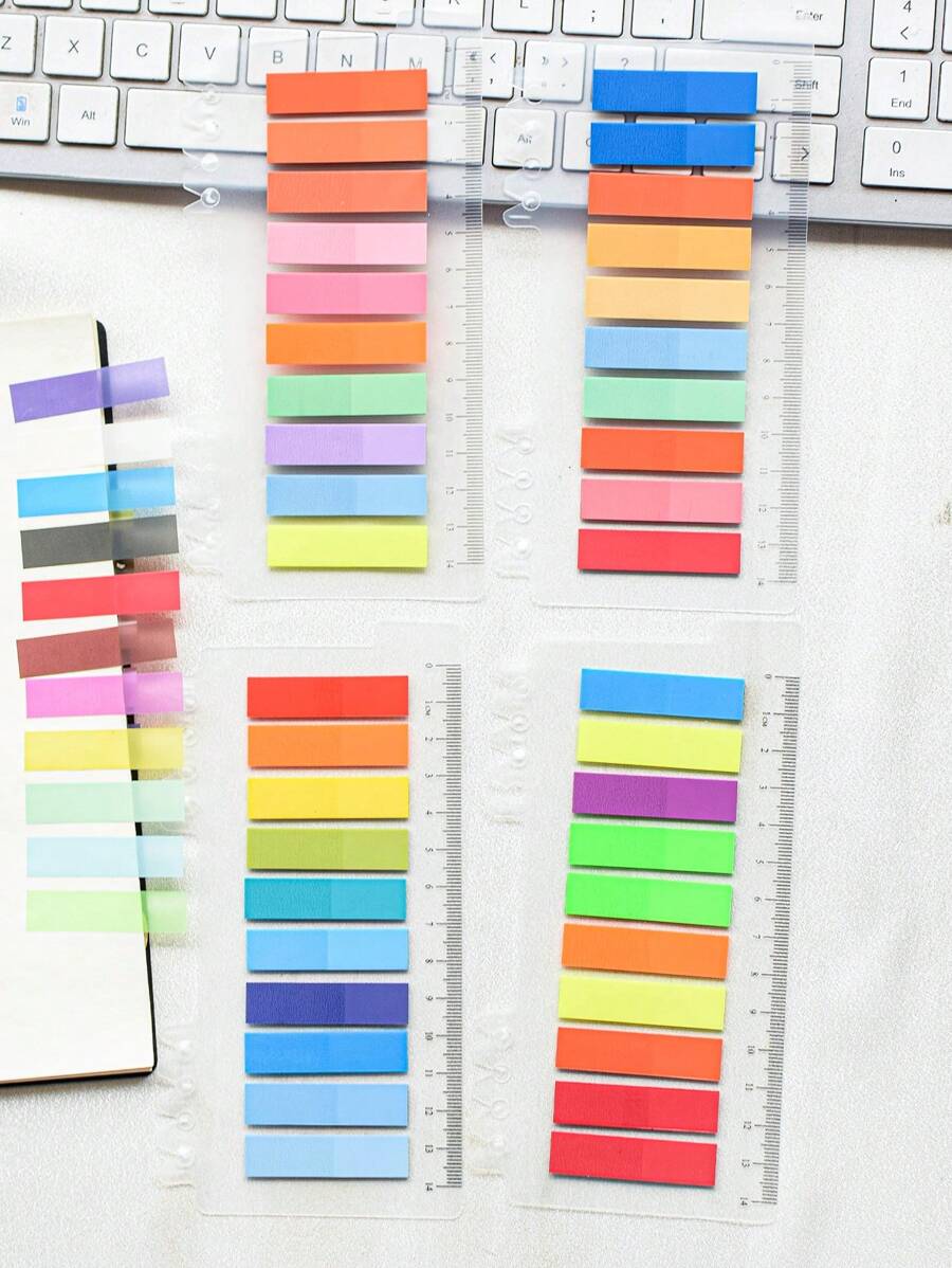 1 Package Of 4 Types Of Sticky Note Index Stickers Total 800 ...