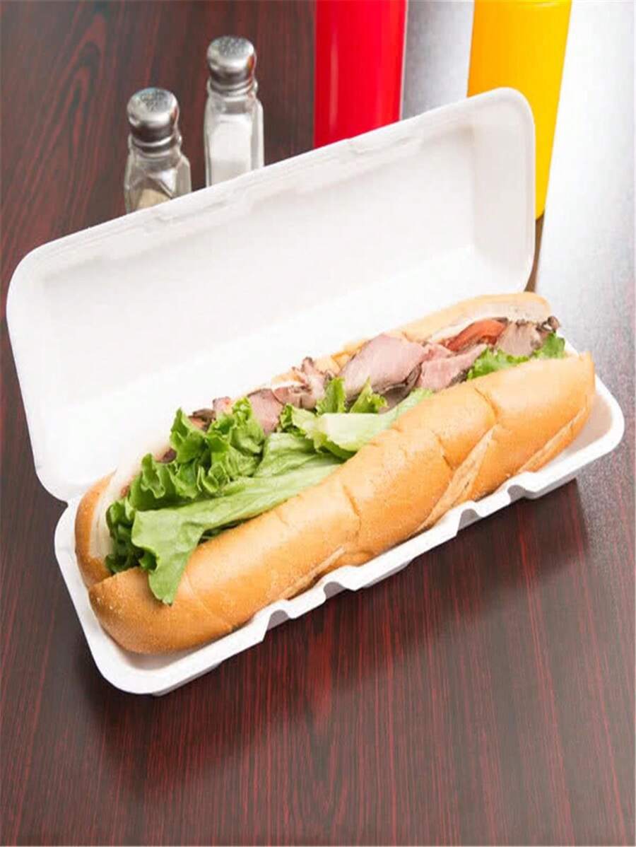 Unbeatablesale Genpak 26600 CPC Extra Large Foam Hoagie & Sub Container ...