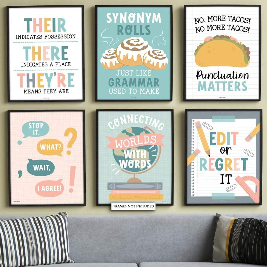 6 Boho English Classroom Decor Middle School - English Classroom ...
