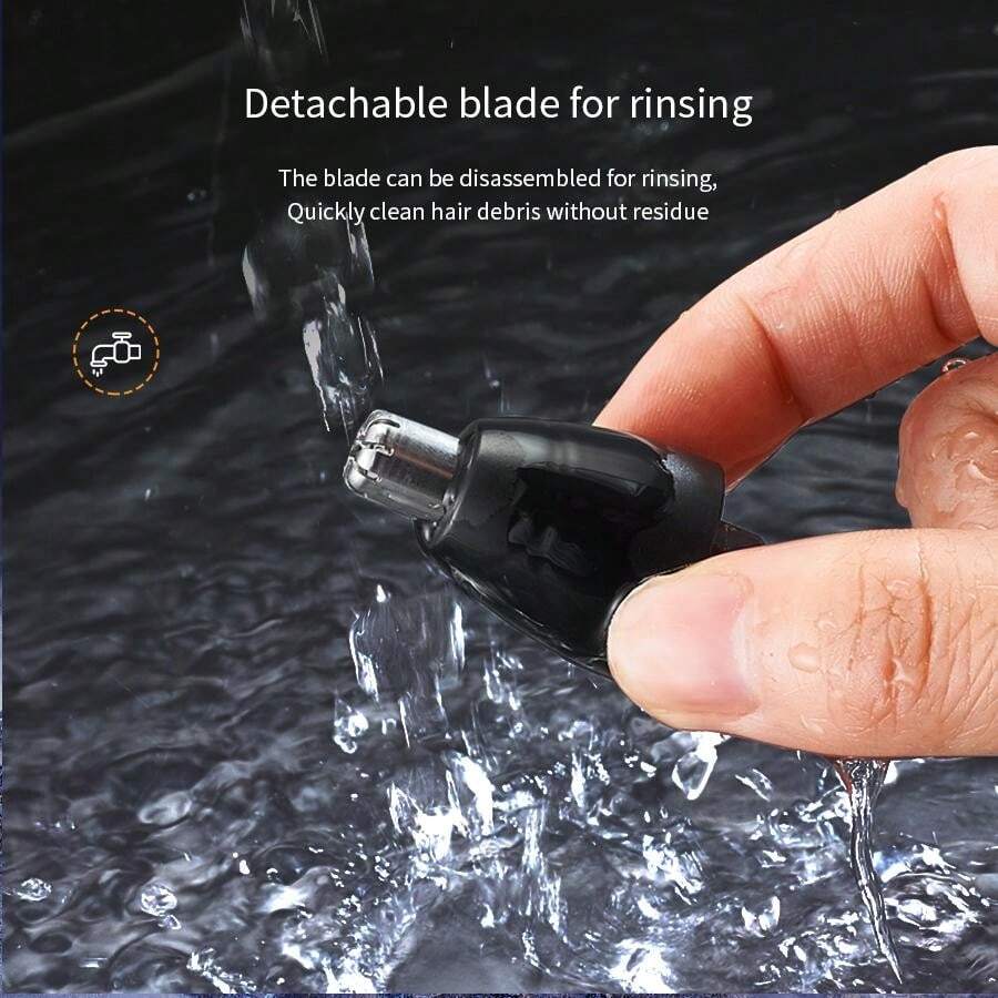 Elektrische oor- en neushaartrimmer, unisex, oplaadbaar ...