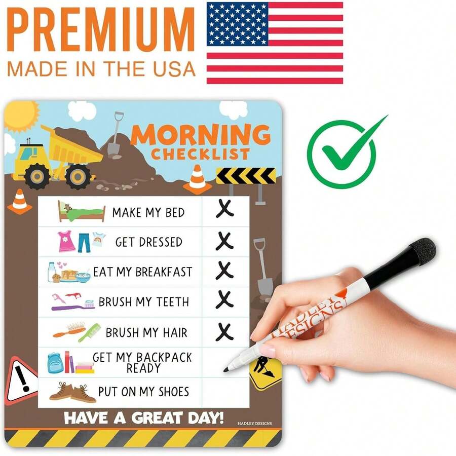 Construction Daily Schedule For Kids Schedule Board For Home - Reward ...