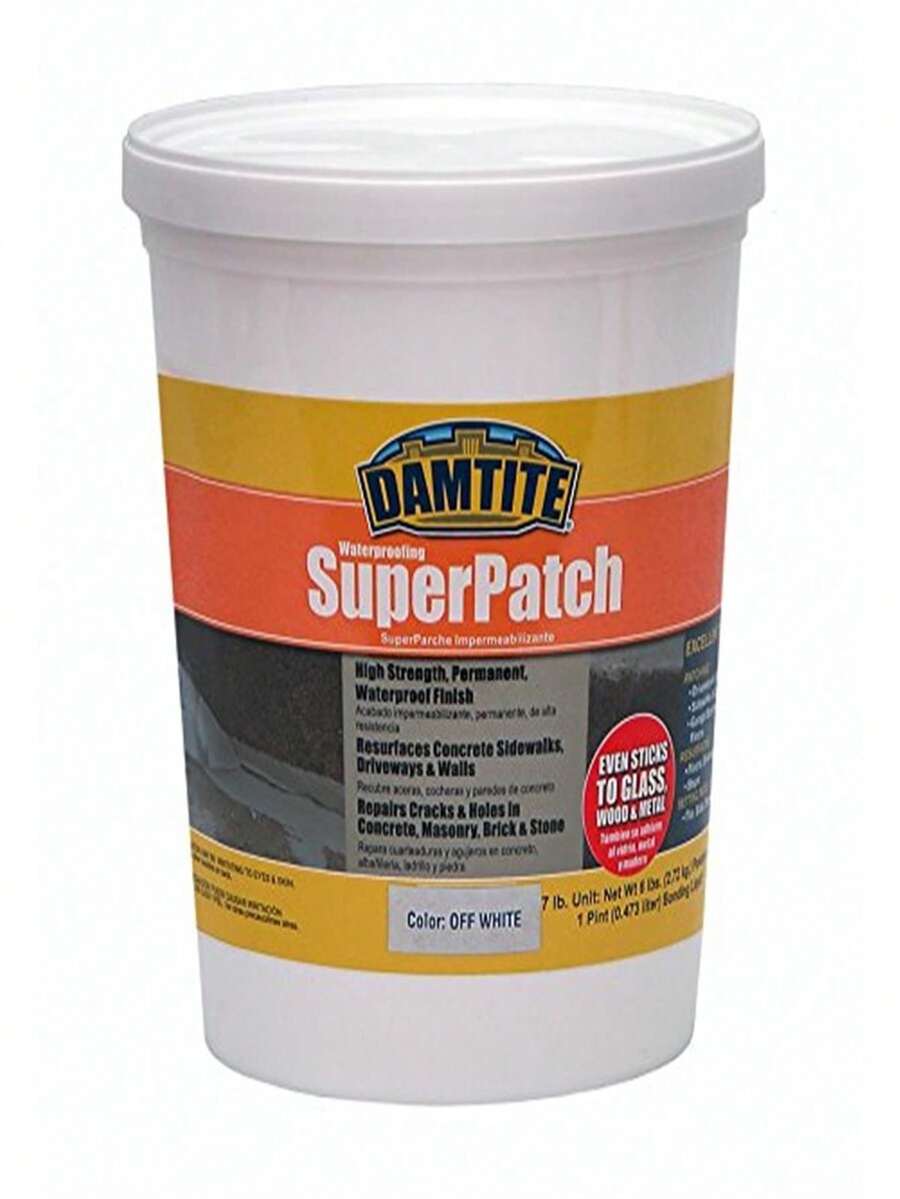 Unbeatablesale Damtite Waterproofing 4071 Superpatch Concrete Repair 7 Lbs Off-White Color ...