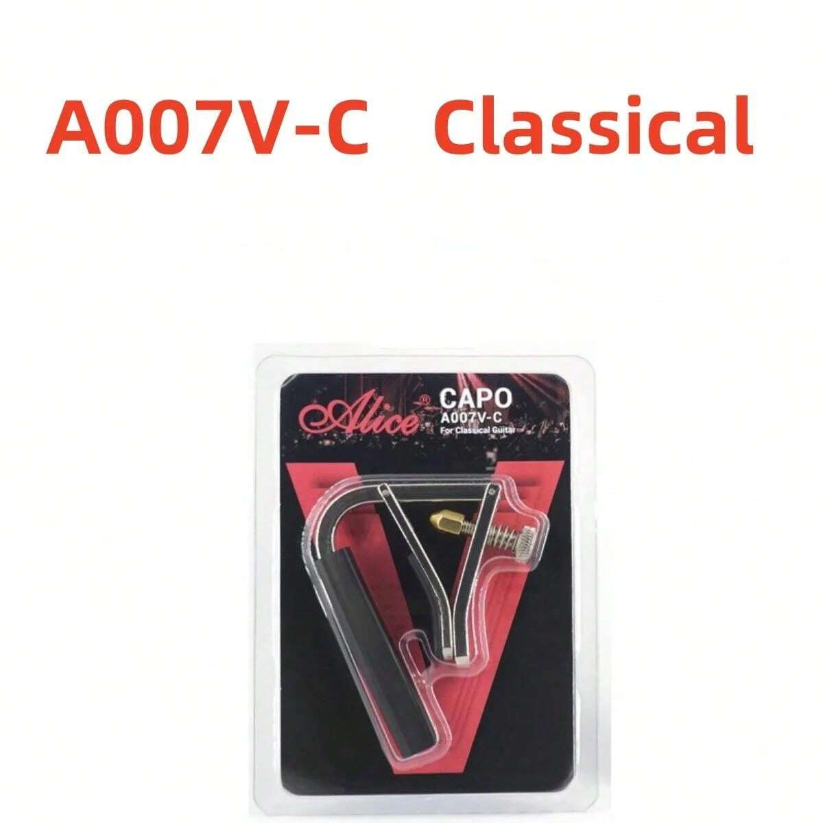 Alice A007V-C Metal Screw On Adjustable Guitar Capo For Acoustic ...