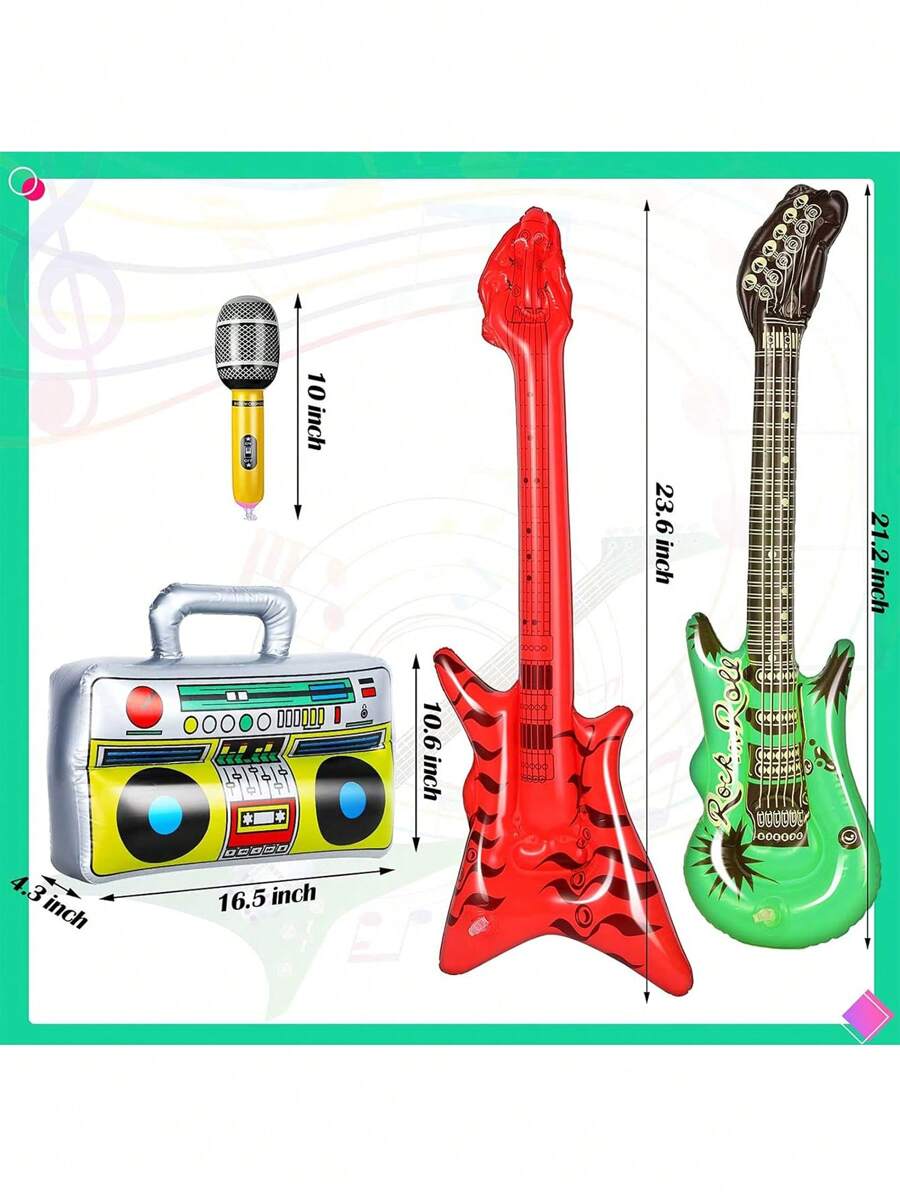 1PC Inflatable Rock Star Playset 23.6 Inch Includes 23.6 Inch ...