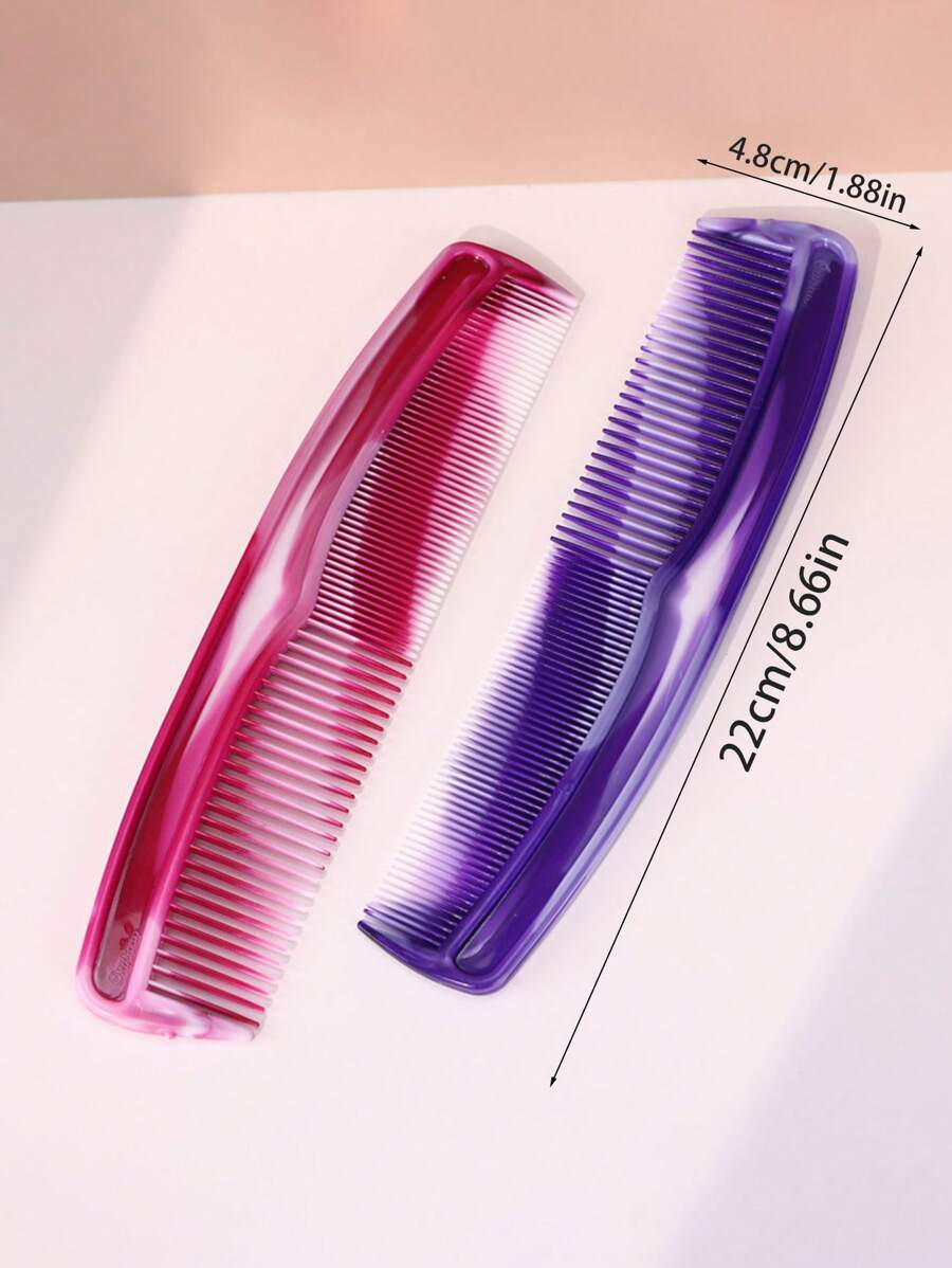 6 Piece Professional Finishing Comb Set - Anti-Static, Color Fine Teeth ...