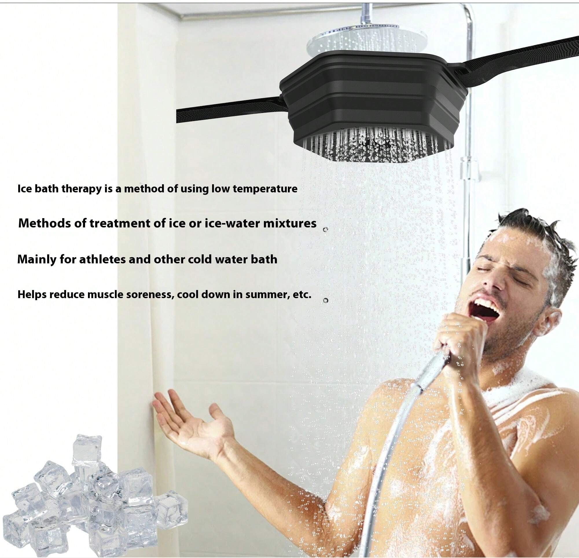 Dispositivo de baño de hielo de silicona, agrega cubitos de hielo al ...