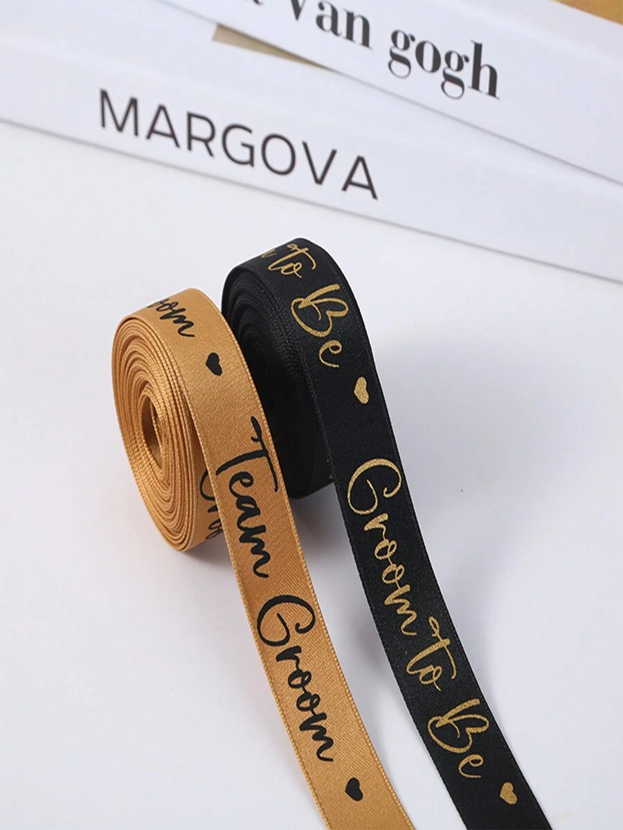 Wedding Celebration Craft Ribbon,Groom To Be Team Groom Gift Ribbon 2 ...