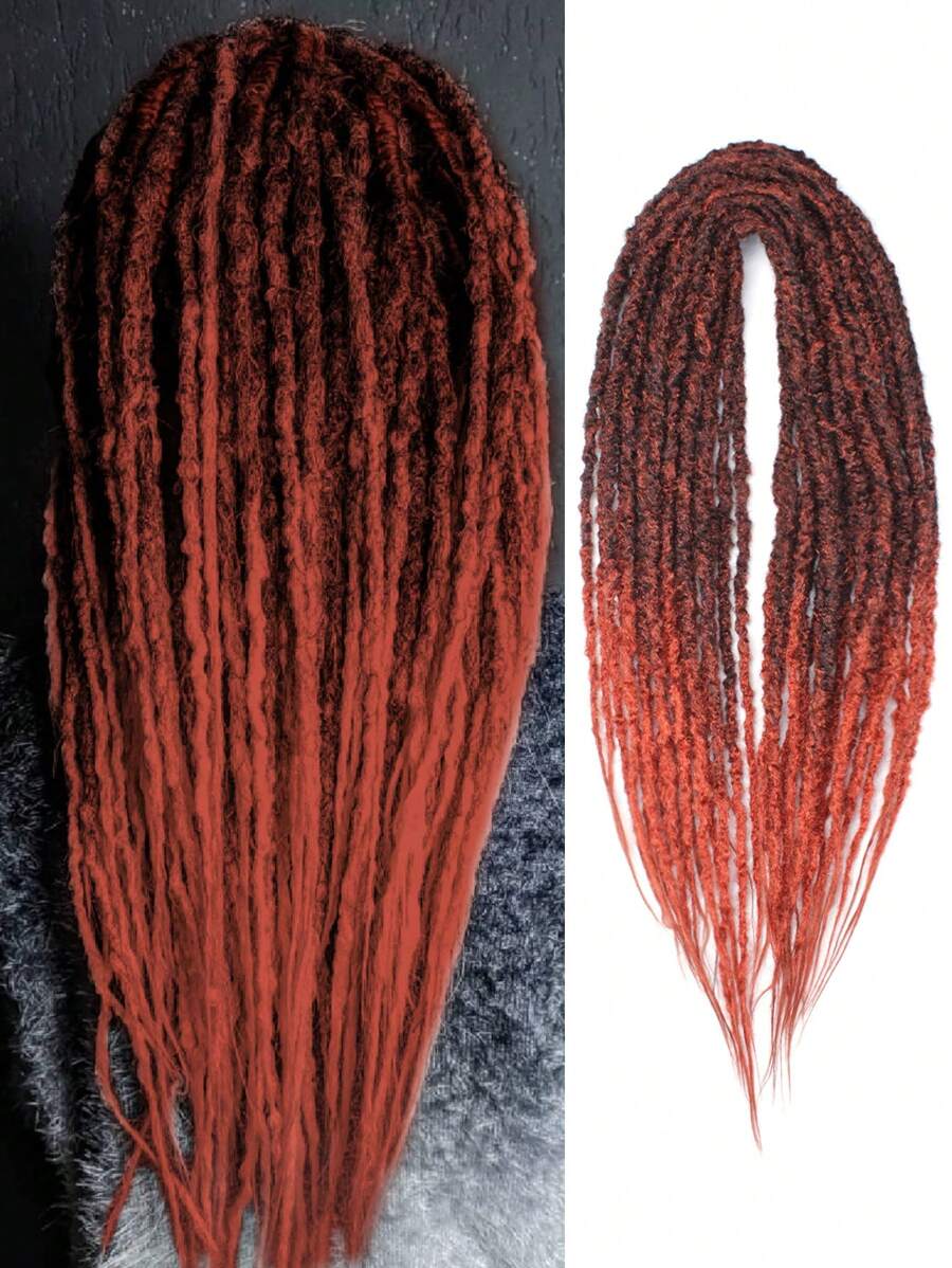 22 pulgadas Extensiones de rastas sintéticas con textura DE, rastas ...