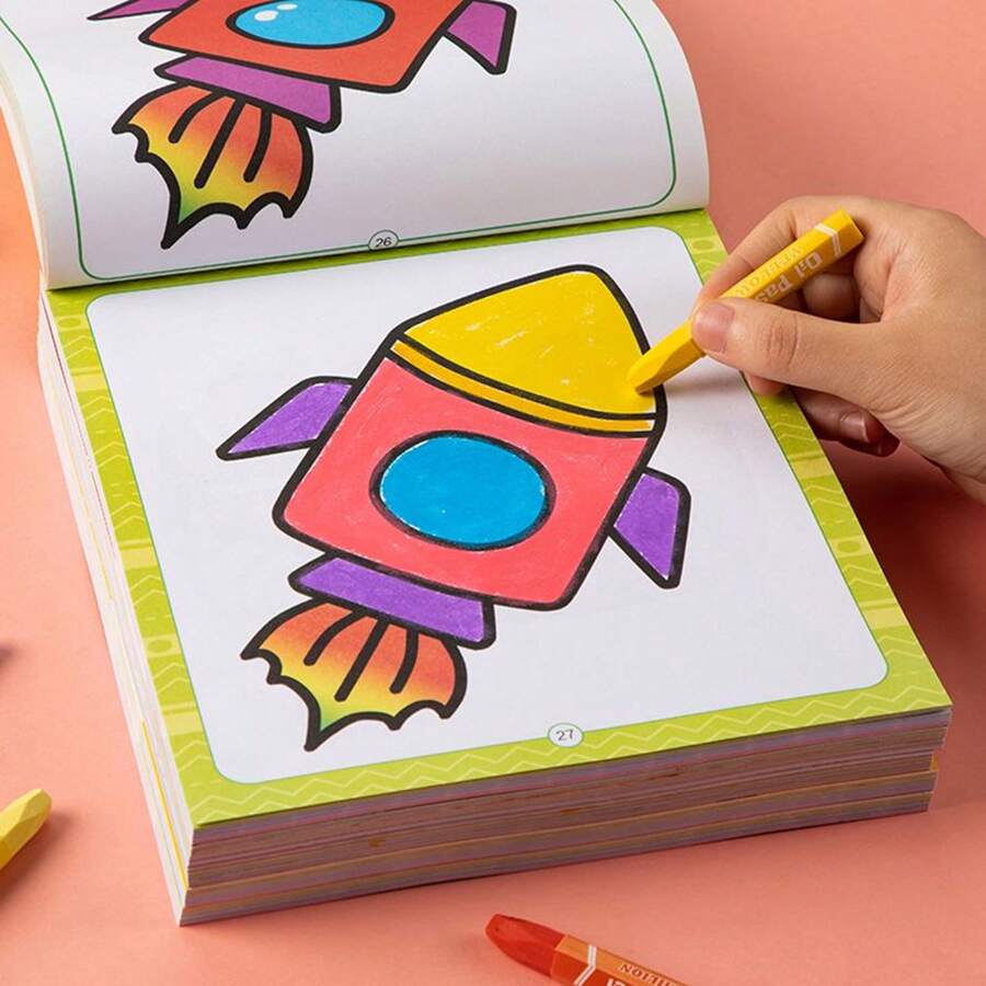 1pc Learning Drawing Book, Enlightenment Coloring Drawing Books ...