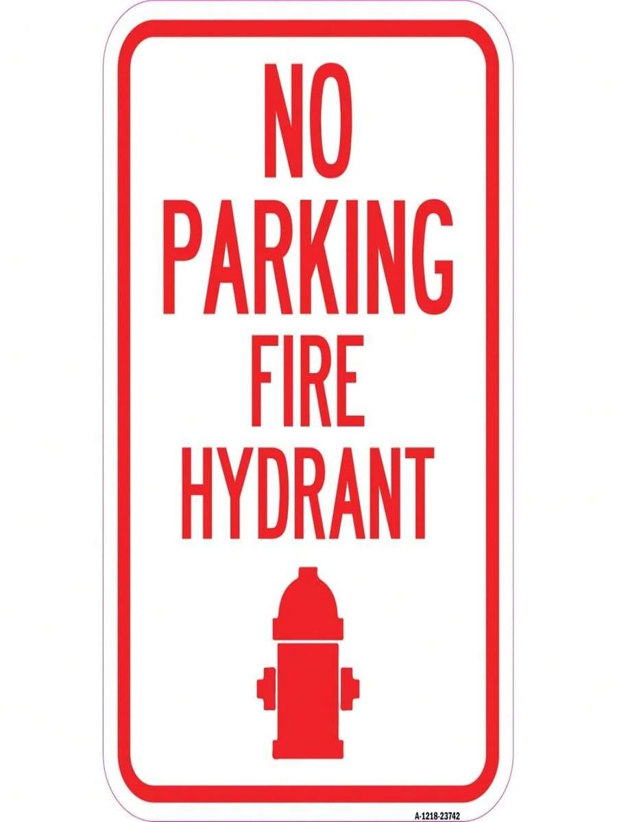 SignMission A-1218-23742 12 X 18 In. Aluminum Sign - No Parking Fire ...