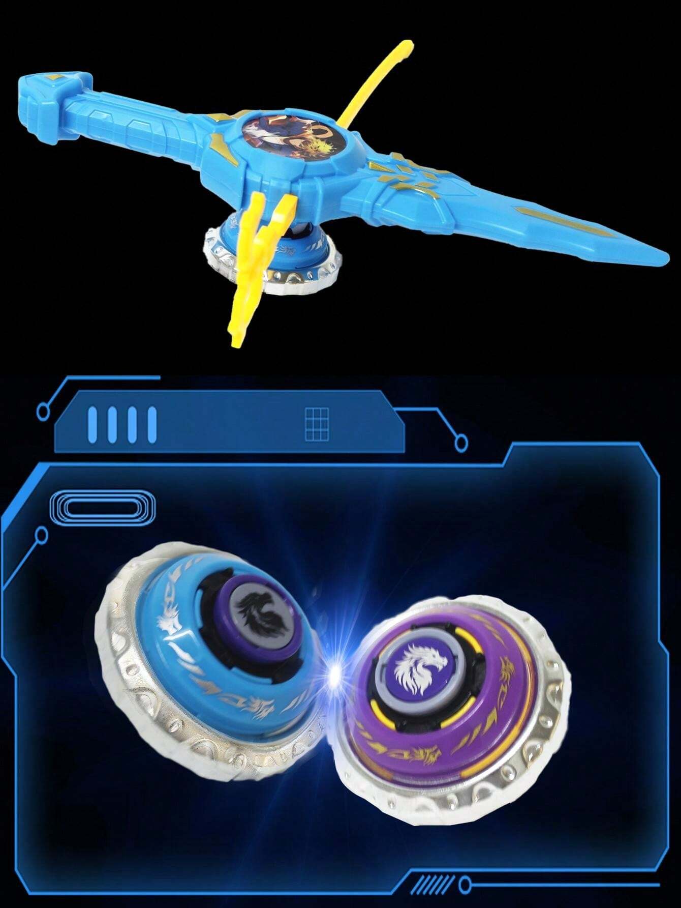 Spinning Top Beyblades Metal Burst Sparking Gyro Toys Plastic Children ...