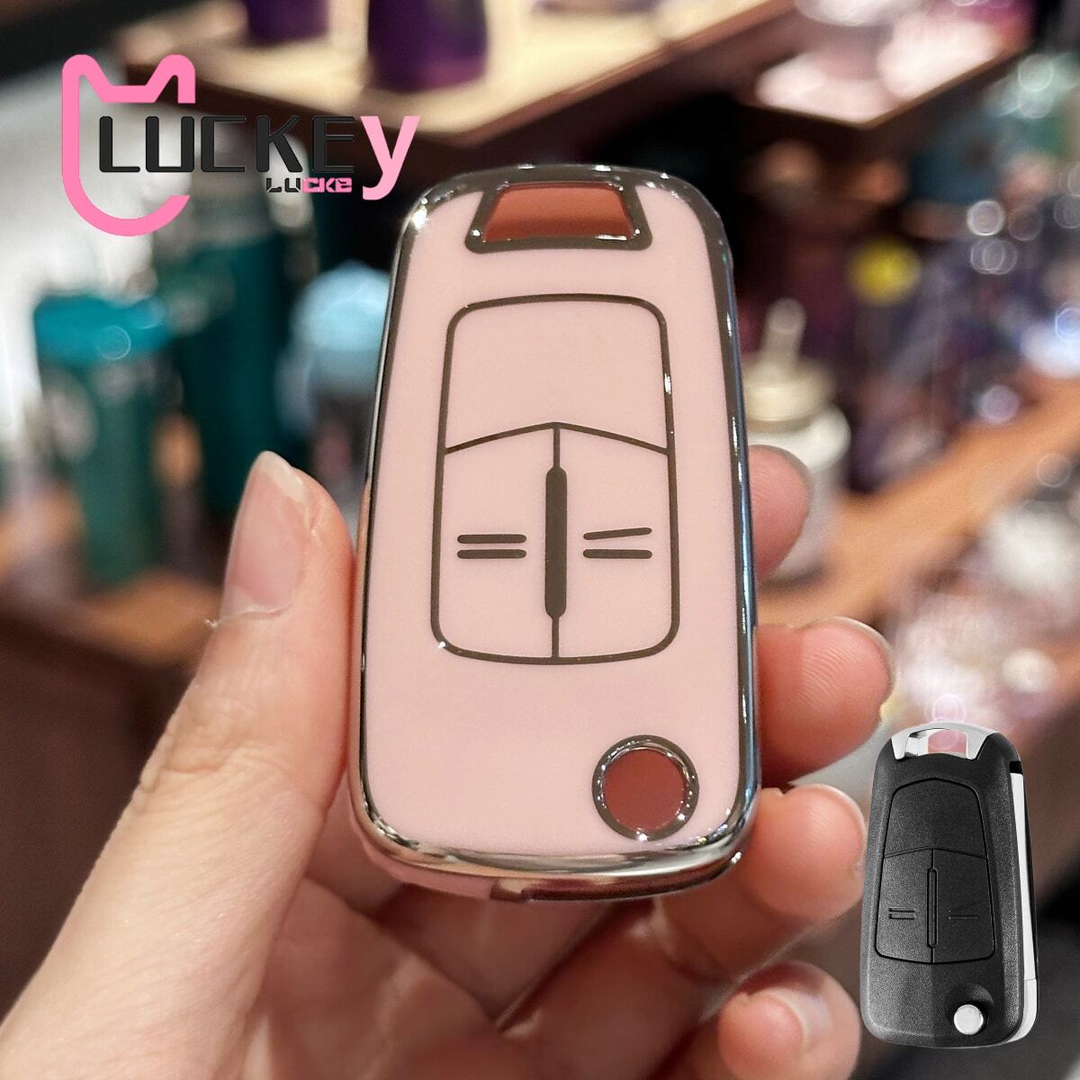 Key Fob Cover With Keyring Car Keychain Lanyard For Opel Vauxhall Astra ...