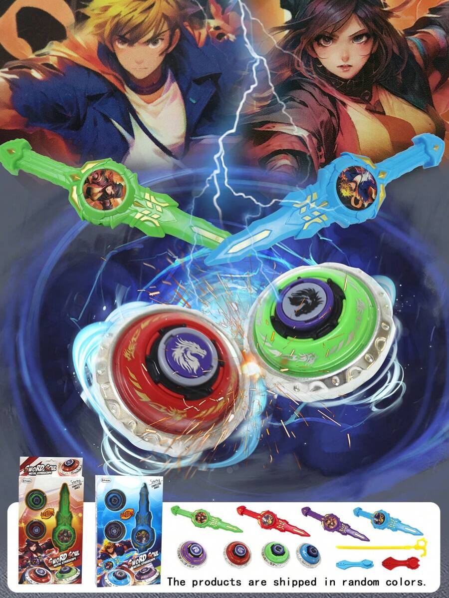 Spinner Top Beyblades Metal Burst Sparking Gyro Toys Plástico Crianças ...
