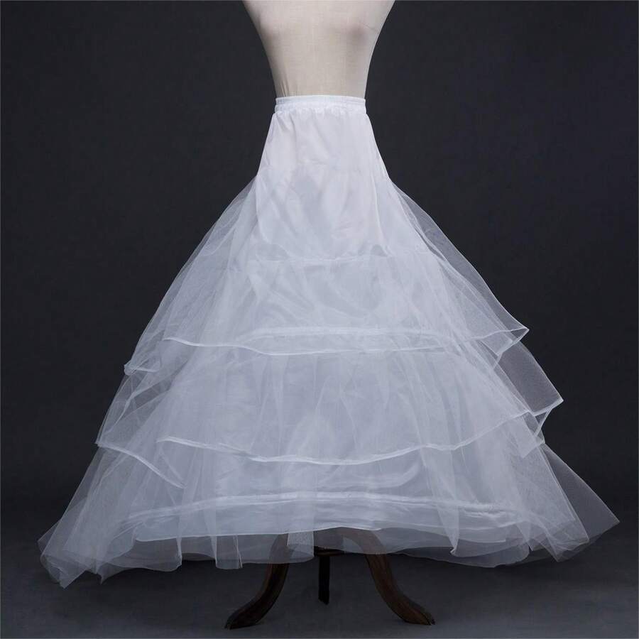 2-Layer Tulle Petticoat Crinoline Underskirt For Wedding Dress, Prom ...
