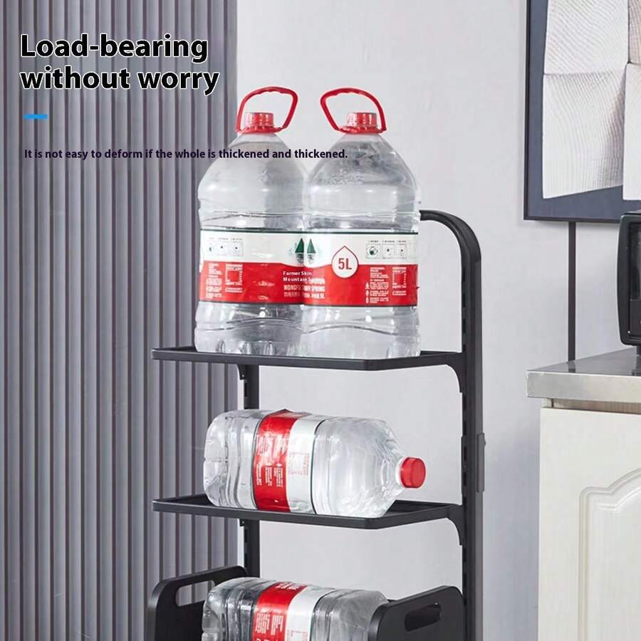 4-Tier Carbon Steel Shelving Unit For Fruits, Vegetables, And Snacks In ...