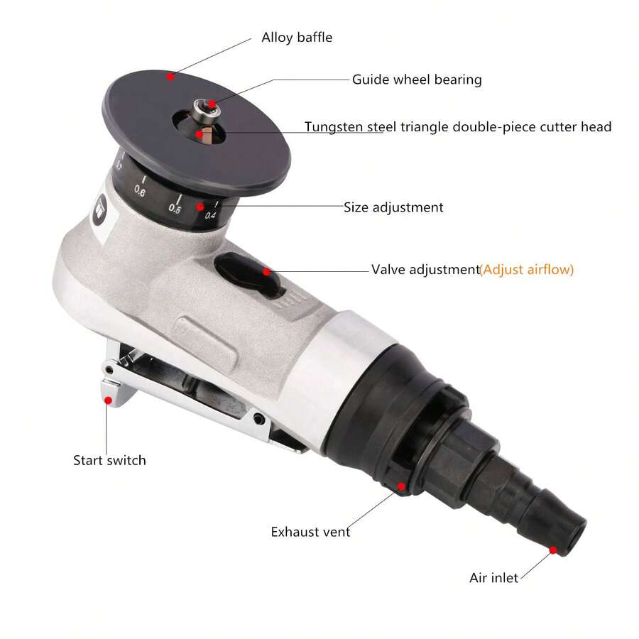 Mini Pneumatic Chamfering Machine Portable Metal Trimming Machine 45 ...