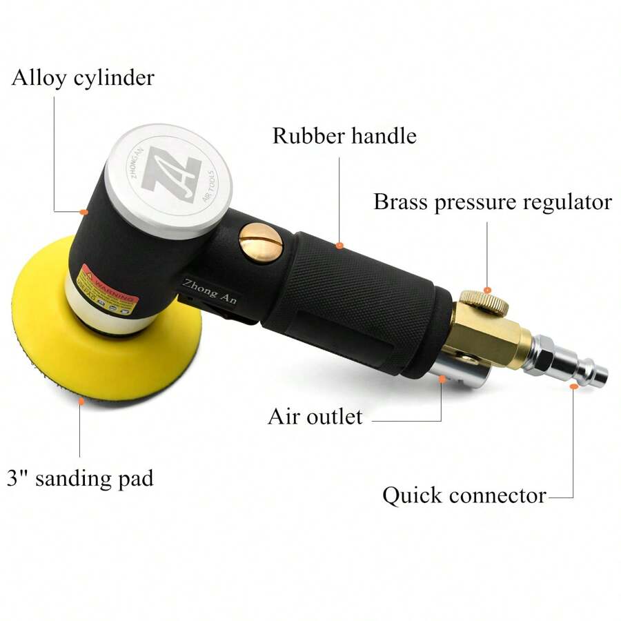 2 3-Inch Mini Orbital Sander Da Sander Air Dual Action Sander Air ...