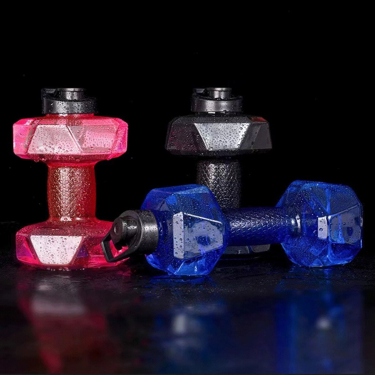 Garrafa de Água Esportiva em Formato de Halteres | SHEIN Brasil