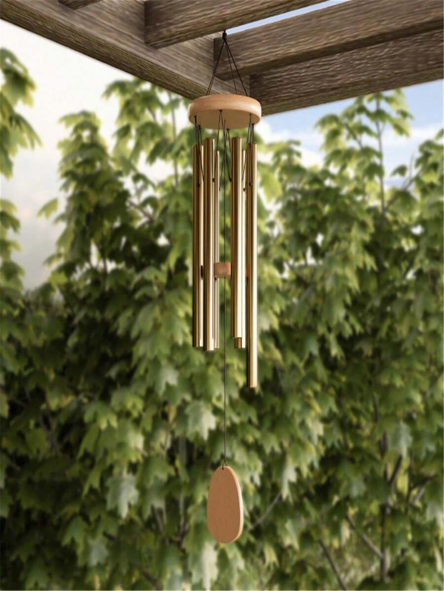 Unbeatablesale Pure Garden 50-LG1049 Metal & Wood Wind Chime-28 In ...