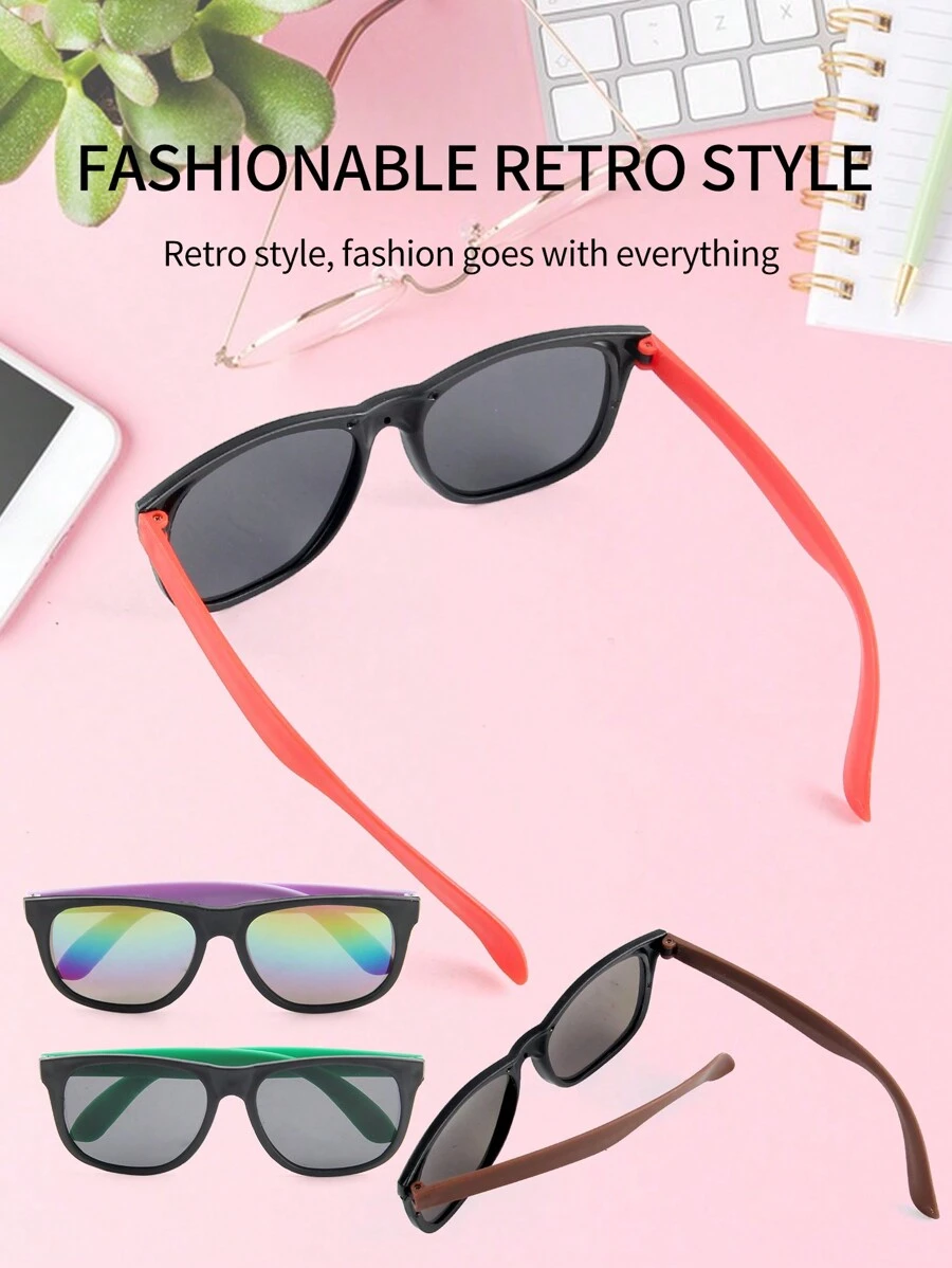 Children's Modeling Cool Glasses Sunglasses Outdoor Interactive Boys ...