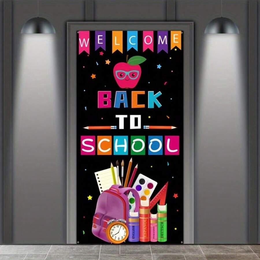 Back To School Polyester Fiber Welcome Banner, Classroom Wall Decor For ...