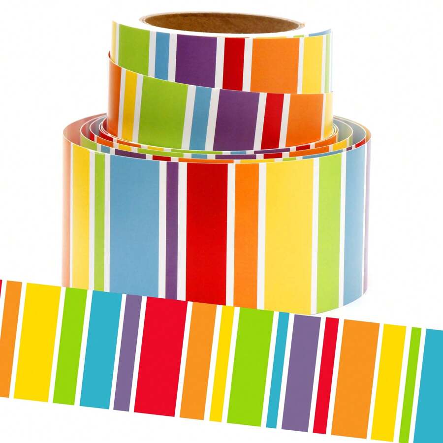 Youngever 52.5 Ft Bulletin Board Borders Confetti Border For Classroom ...