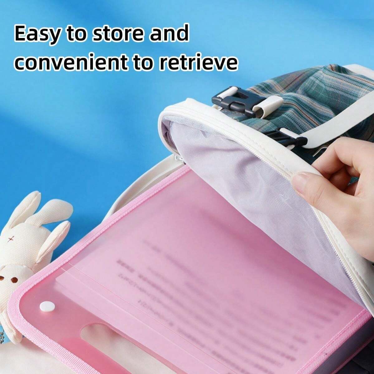 PP Material A4 Vertical Accordion File Folder: Student Multi-Layer ...