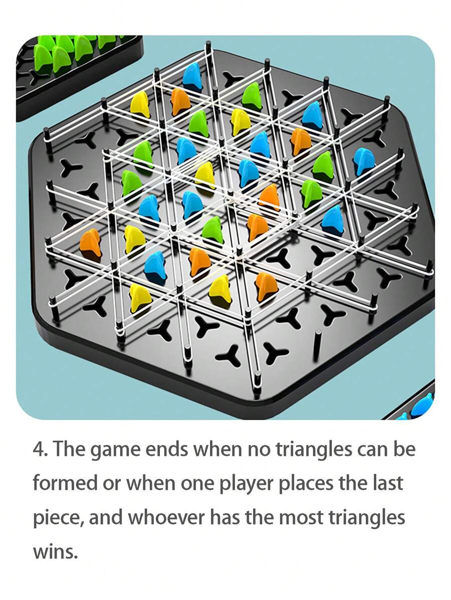 Chain Triangular Chess Game, Board Game, 2 To 4 Players, Great For ...