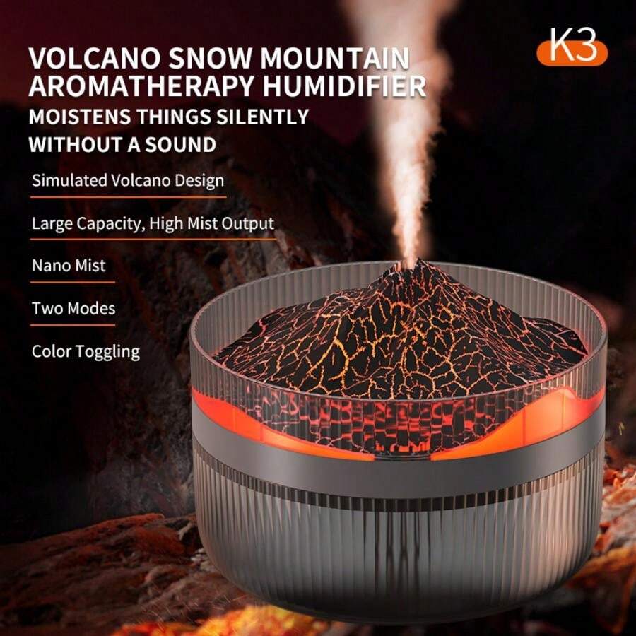 2L Capacity Volcanic Aroma Diffuser, No-Open Water Refill Design ...