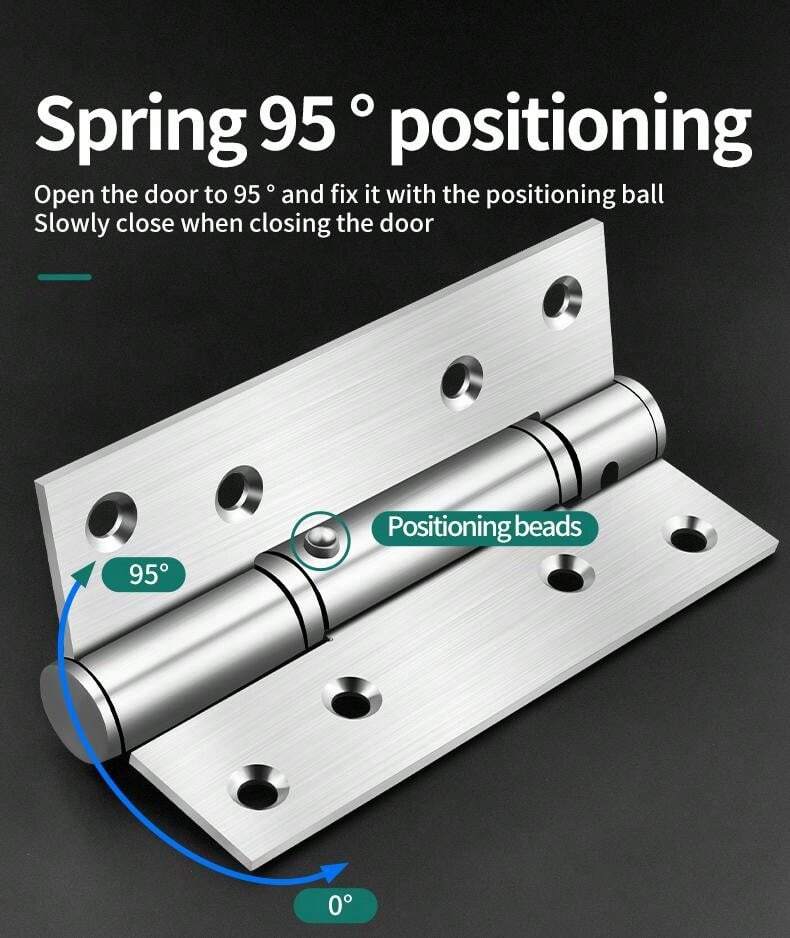 Invisible Door Hinge Stainless Steel Spring Hinge Automatic Rebound ...