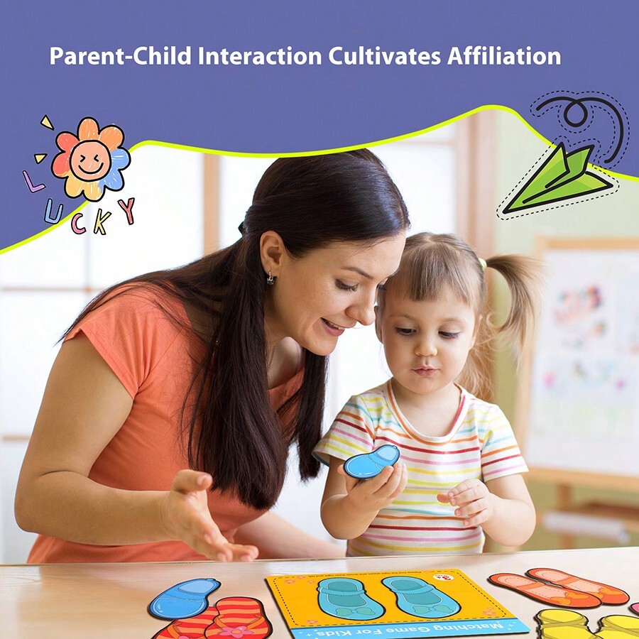 Children's Left-Right Shoe Matching Game, Montessori Early Learning ...