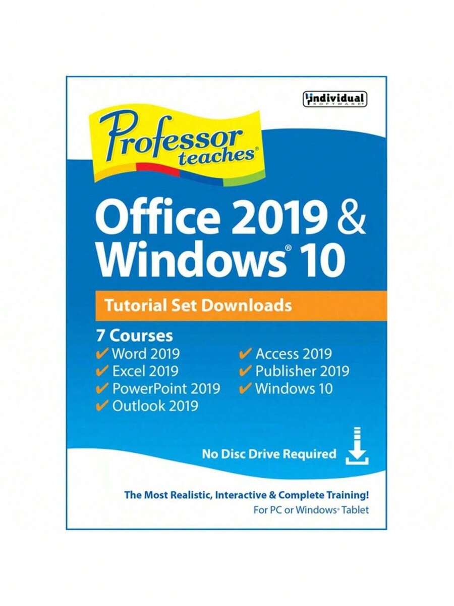 Individual Software Professor Teaches Office 2019 & Windows 10 Tutorial ...