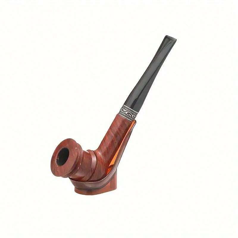 Elegant Red Sandalwood Pharaoh Pattern Smoking Pipe - Handcrafted ...