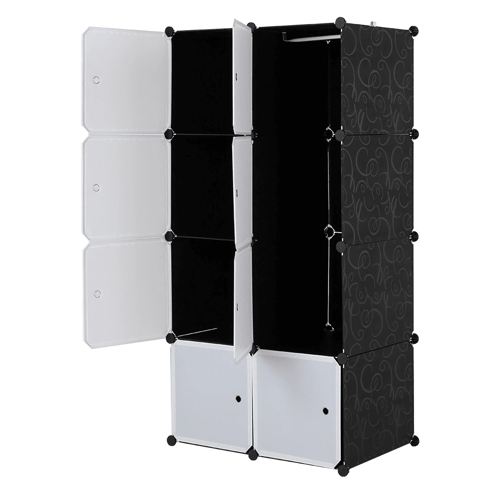 8 Cube Organizer Stackable Plastic Cube Storage Shelves Design ...