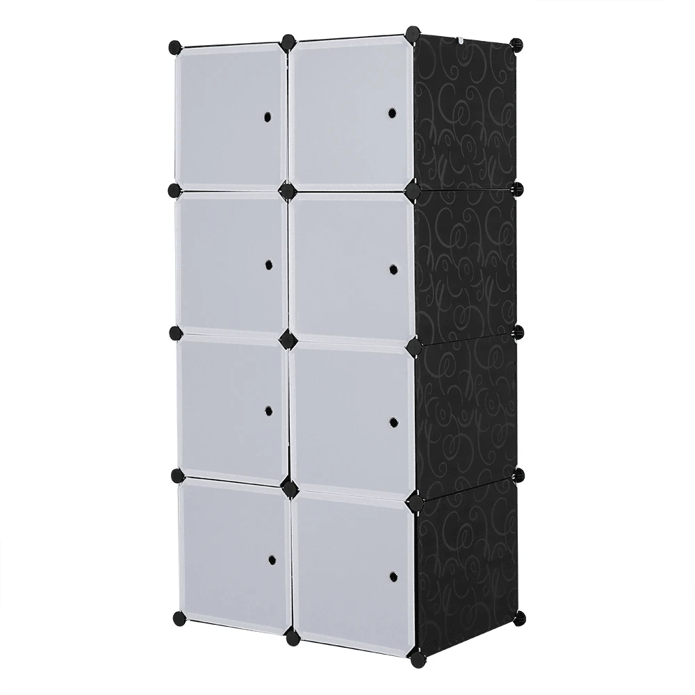 8 Cube Organizer Stackable Plastic Cube Storage Shelves Design ...