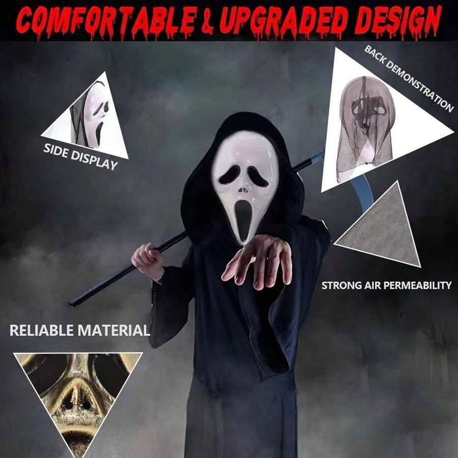 Halloween Horror Scream Scary Mask Party Masquerade Shriek Skull Ghost ...