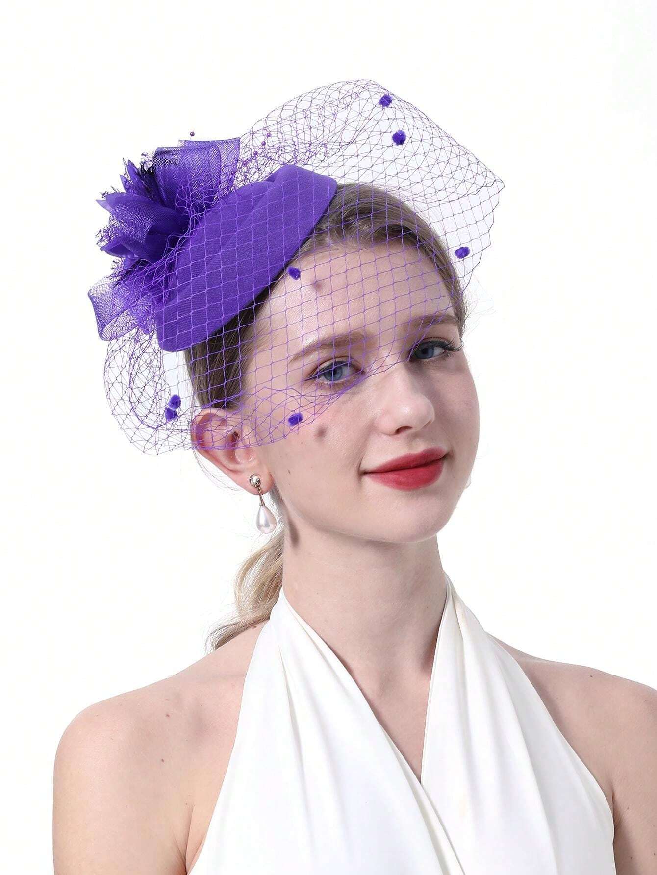 1 Pc Fascinators Pillbox Hats For Women, Tea Party Hat And Short Lace ...